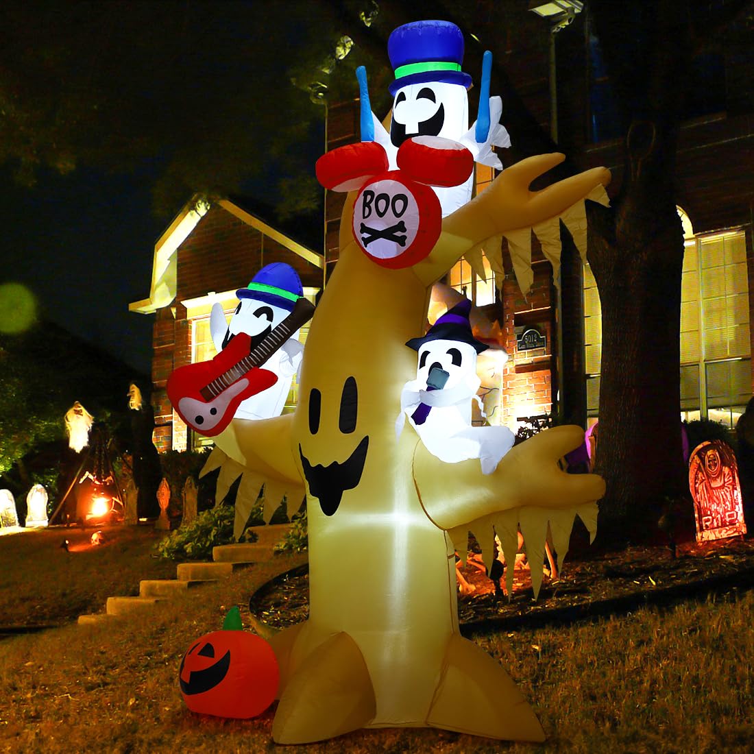 Snapklik.com : GOOSH 8 FT Height Halloween Inflatables Scary Dead Tree