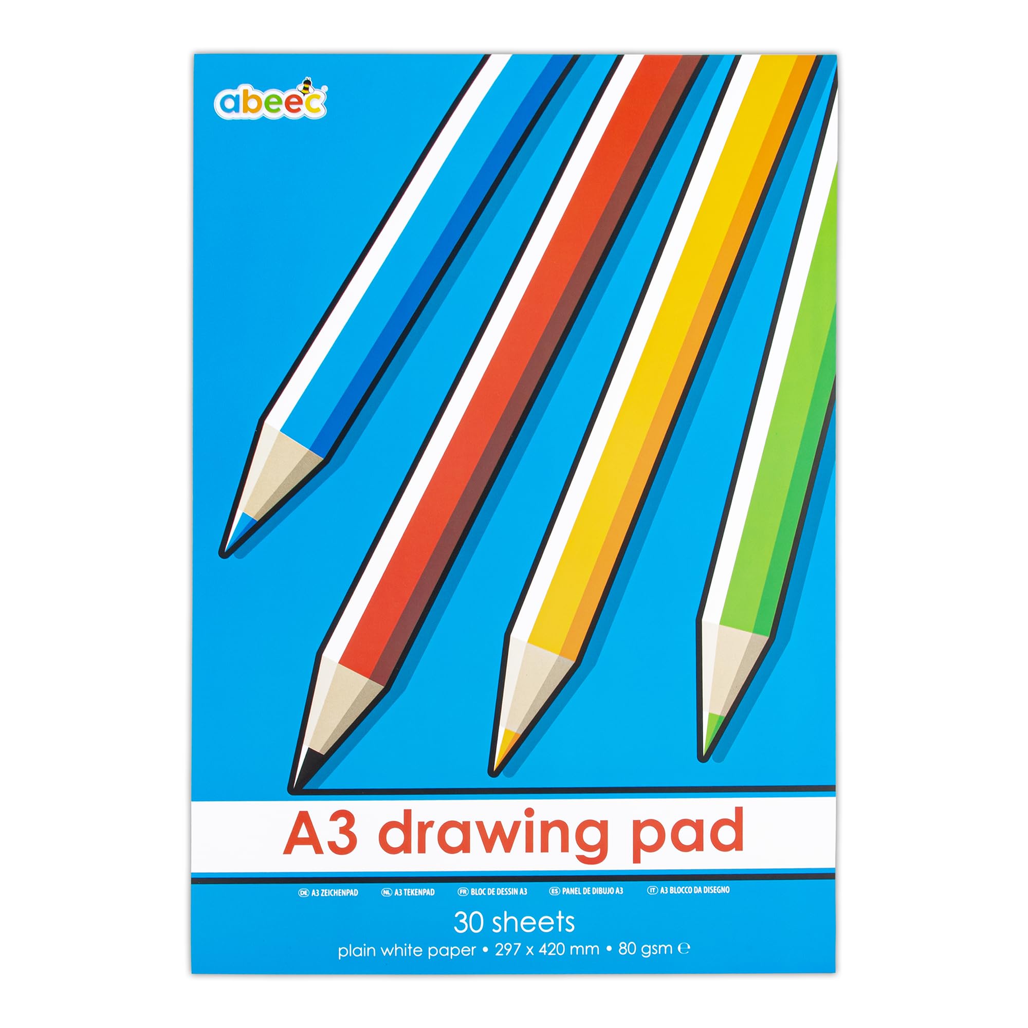 Abeec A3 Plain Paper Drawing Pad 30 Sheet Sketch Book | Desertcart Sri ...