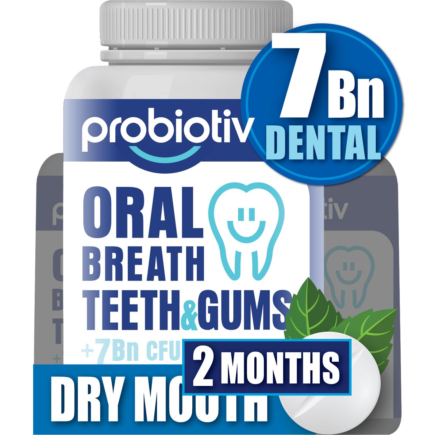 Amazon.com: Probiotiv Oral Probiotics for Mouth Bad Breath 7 Billion ...