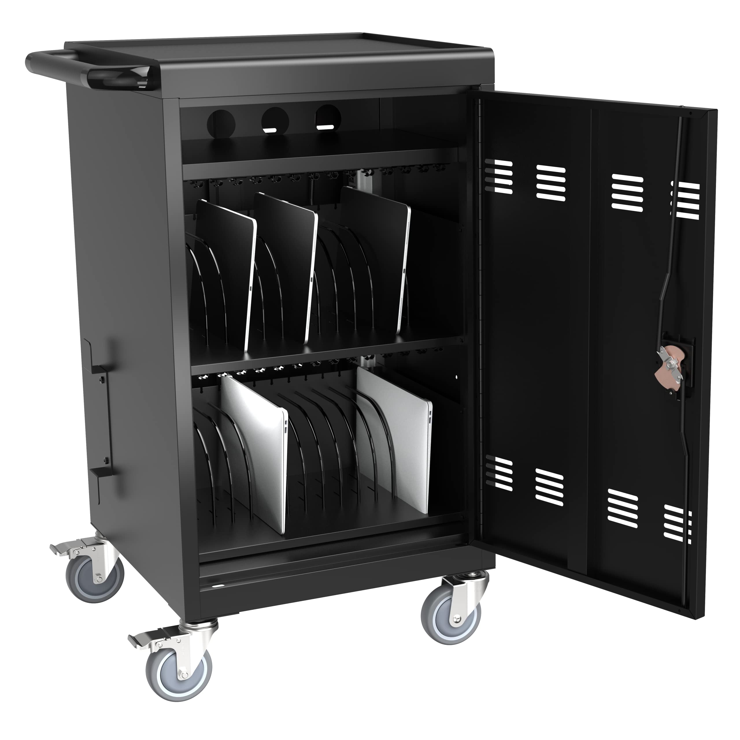 Amazon.com: 32 Device Charging Cart, Laptop and Tablet Storage Cart ...