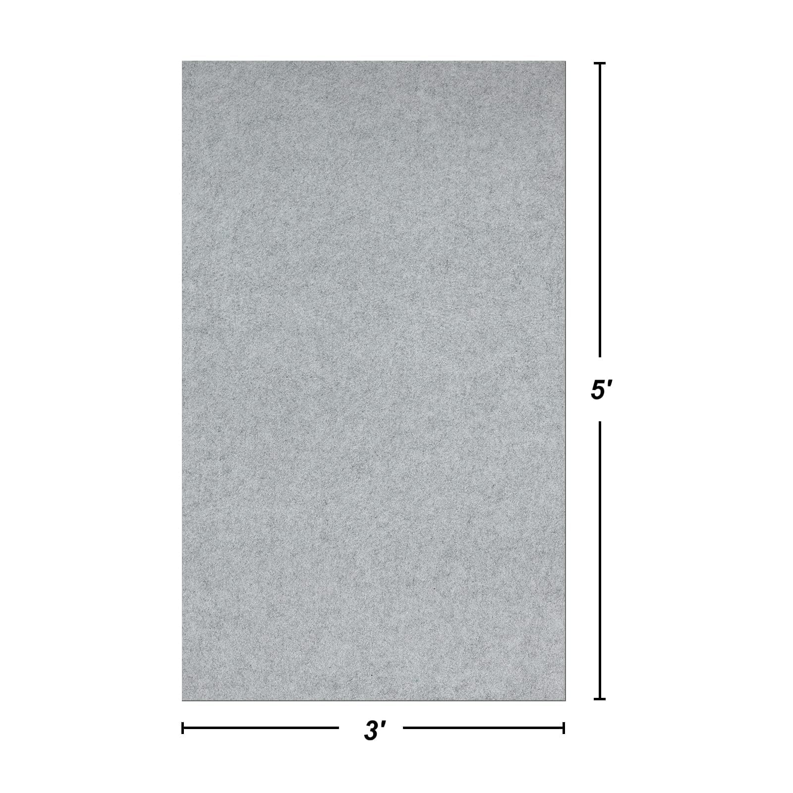 Snapklik.com : Premium Non Slip Rug Pad 5x7 Feet, 1/4" Thick Cushioned ...