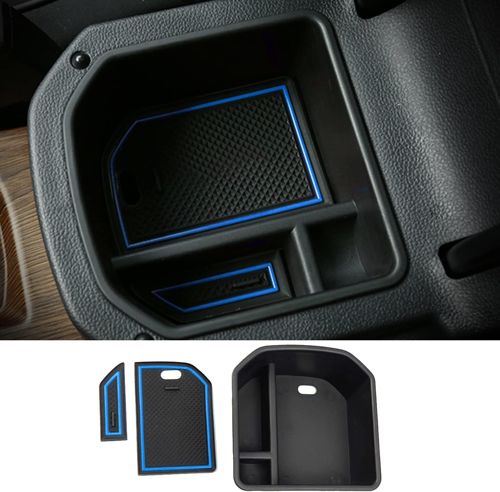 LFOTPP Car Armrest Organizer for T-Roc TRoc, Car Center Console Armrest ...