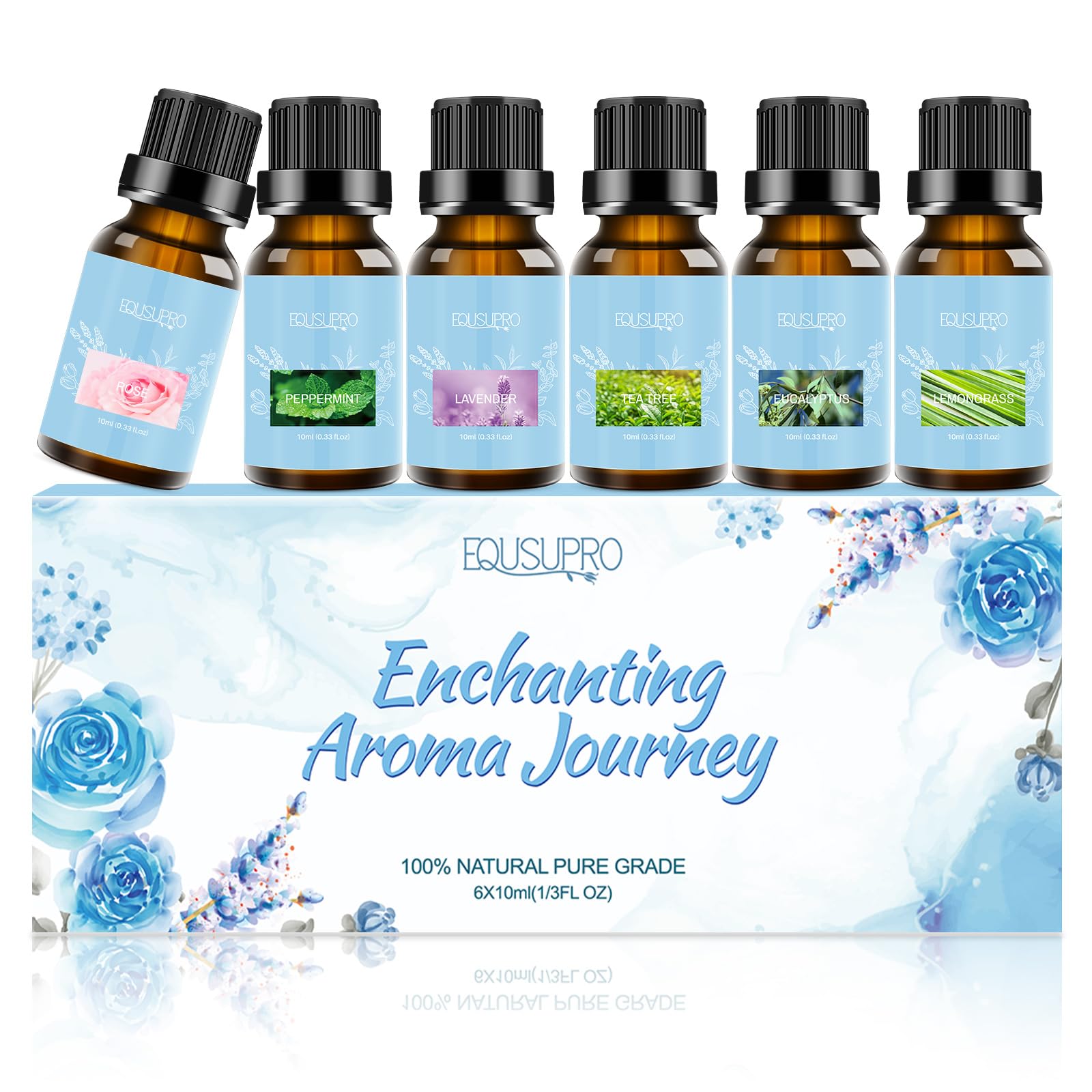 Essential Oils Set Pure Essential Oils-Top 6x10ml Blends Aromatherapy ...