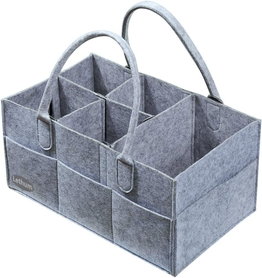 Amazon.com: Lethum Large Diaper Caddy with Removable Compartments, 16 x ...