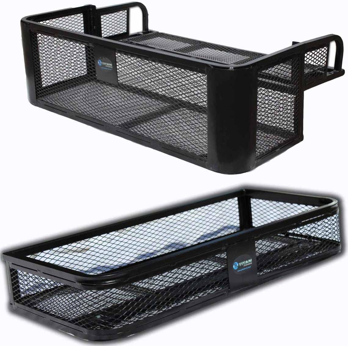 Amazon.com: Titan Ramps Universal Front ATV HD Steel Cargo Basket w ...