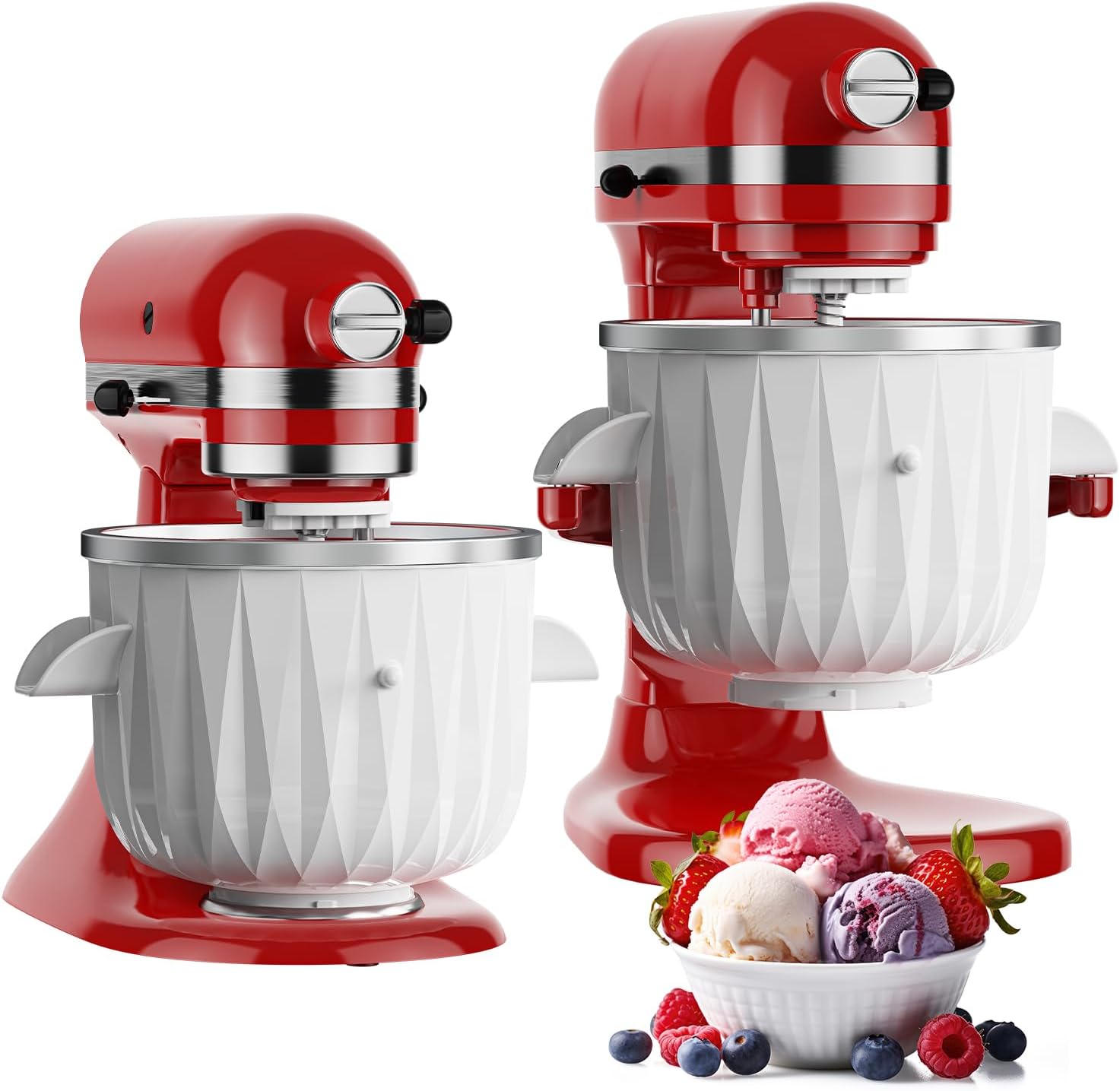 Amazon.com: Ice Cream Attachment for Kitchenaid - 2 Quart Frozen Ice ...