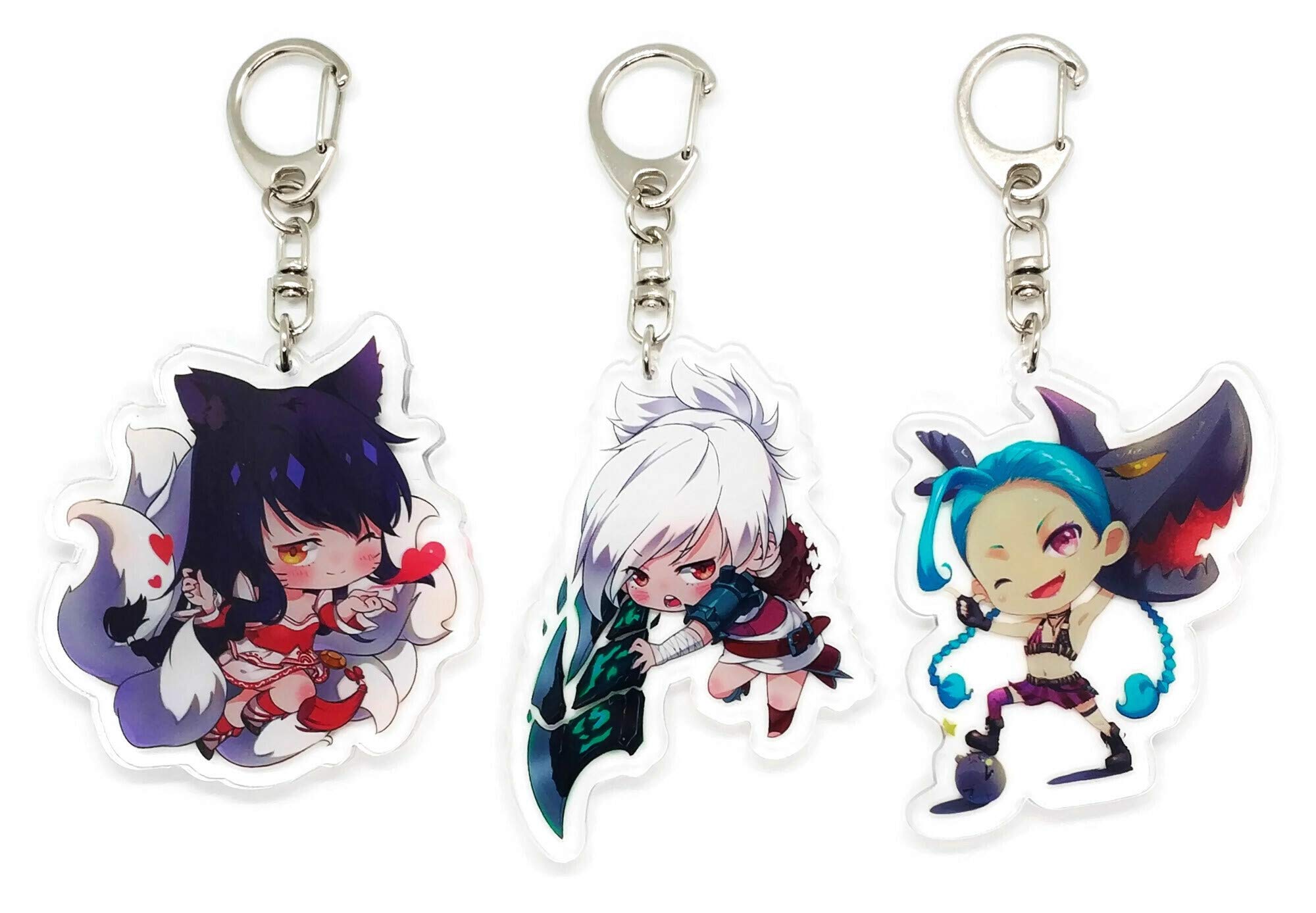Amazon.com: EBTY DREAMS Inc. - Set of 3 League LOL Acrylic Keychain ...
