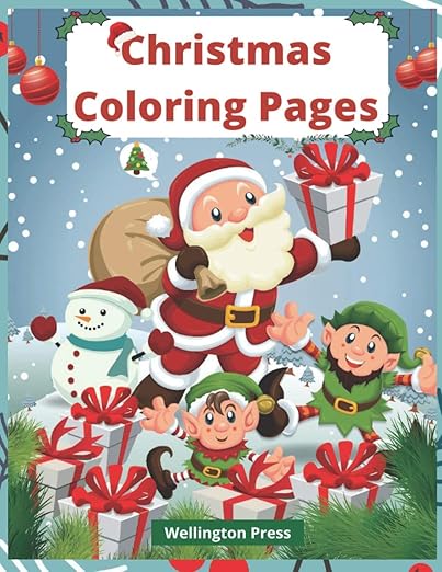 Christmas Coloring Pages: Adorable Christmas Coloring Book (Ages 4-8 ...