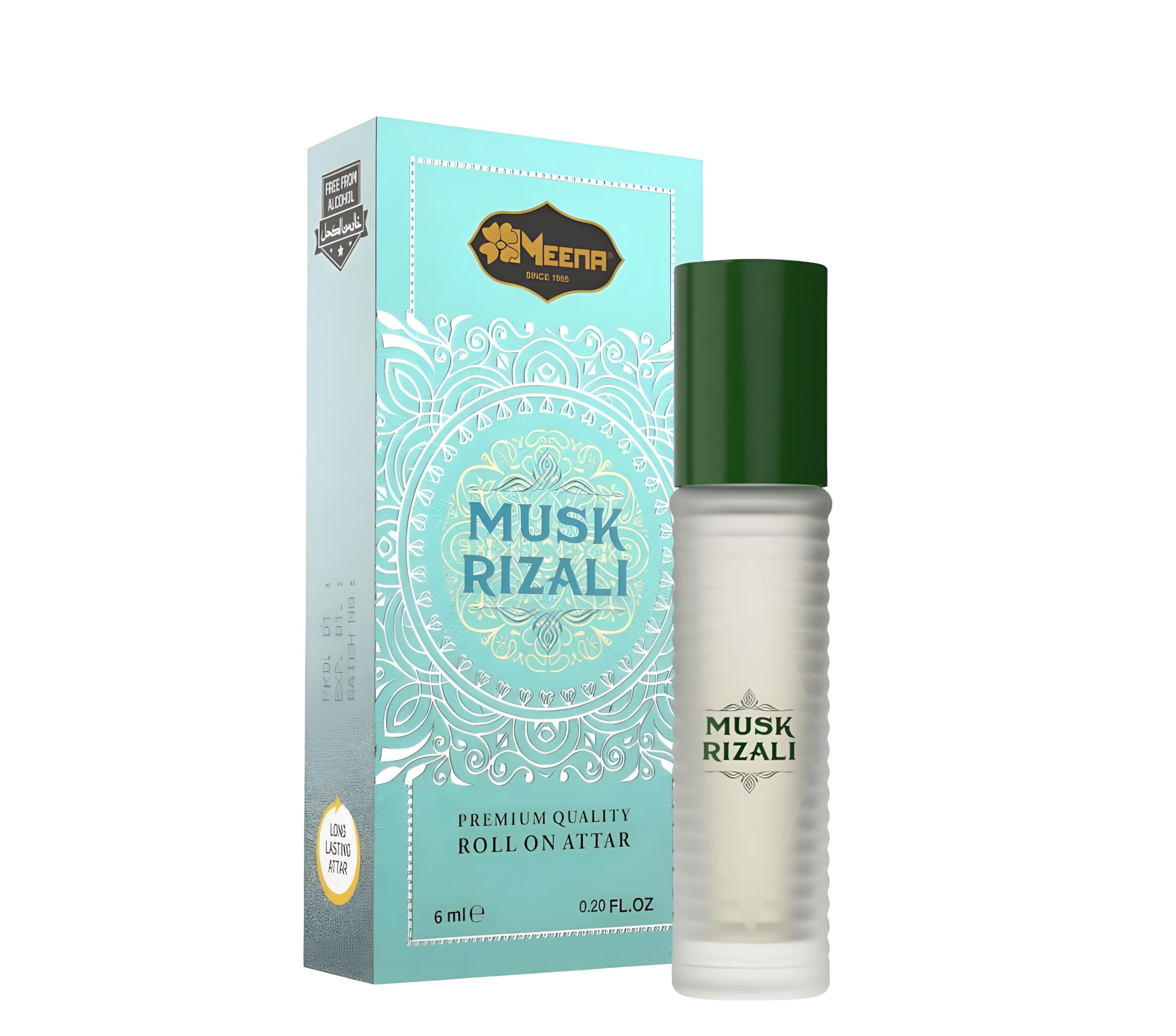 MEENA Musk Rizali Liquid Roll On Attar (Pack Of 1) For Unisex, 6ml ...