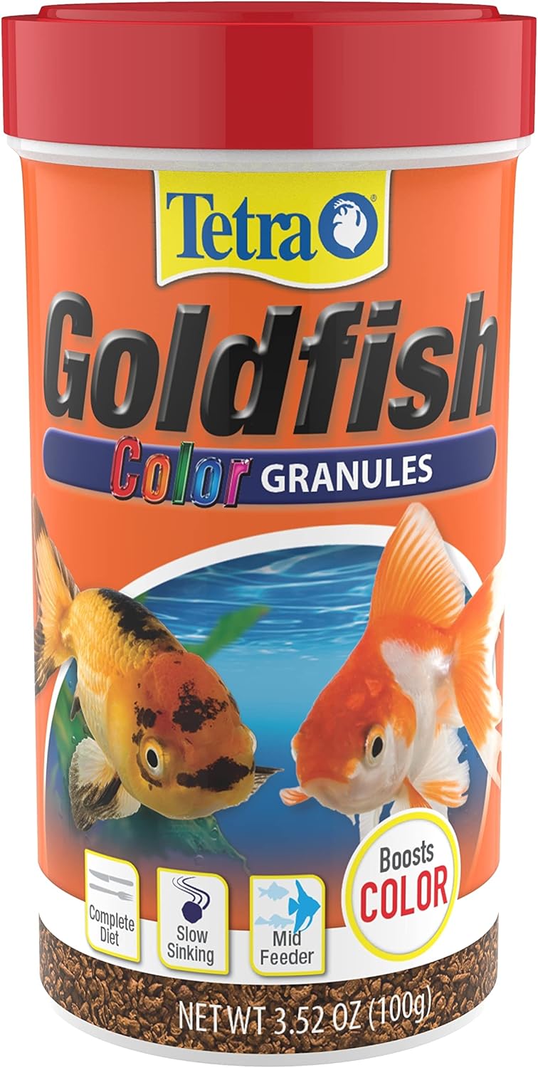 Tetra 16441 TetraColor Goldfish Granules, 3.52-Ounce, 250-Ml : Amazon ...