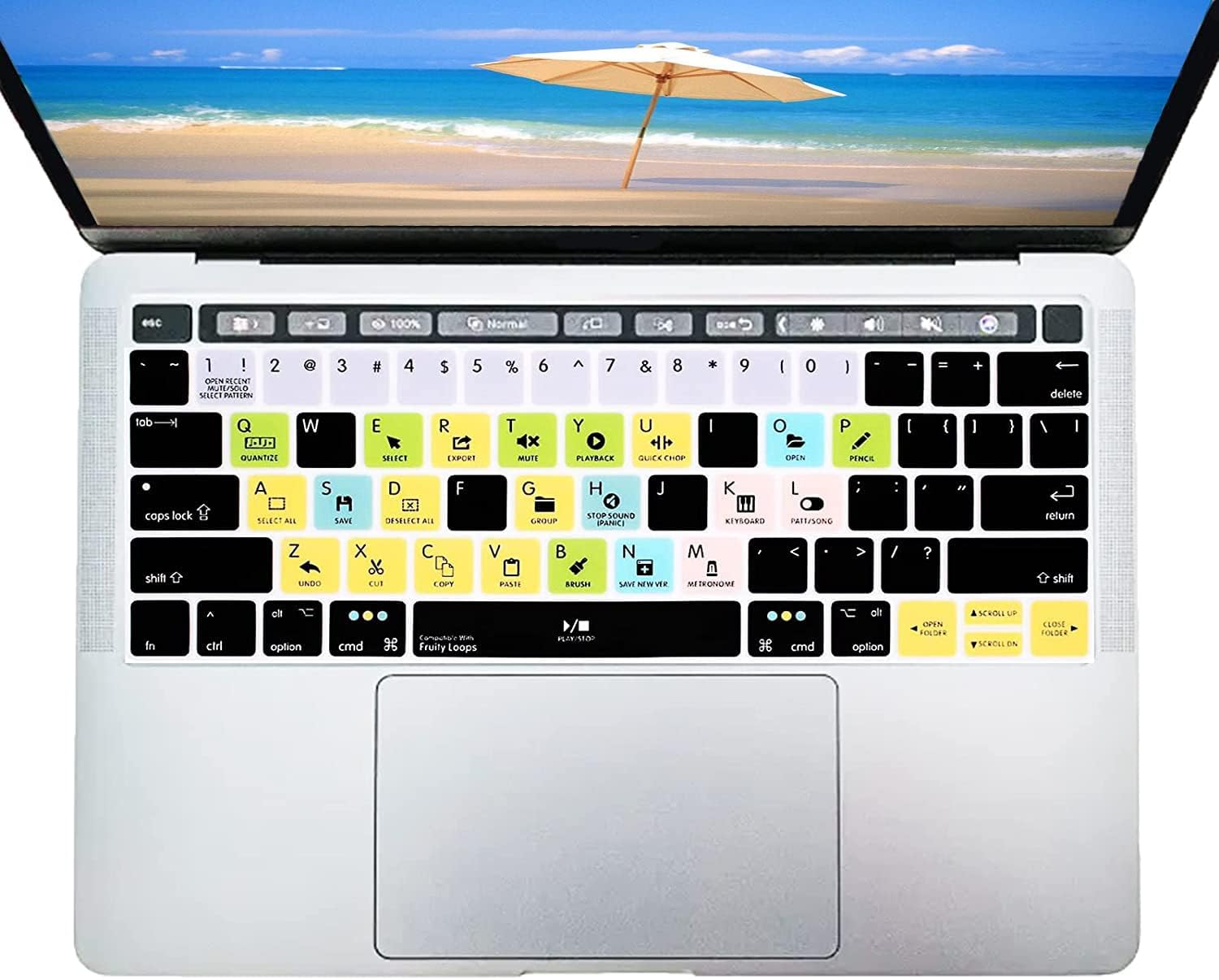 Amazon.com: Fruity Loops Keyboard Cover for MacBook Pro 14 16 M1 M2 ...