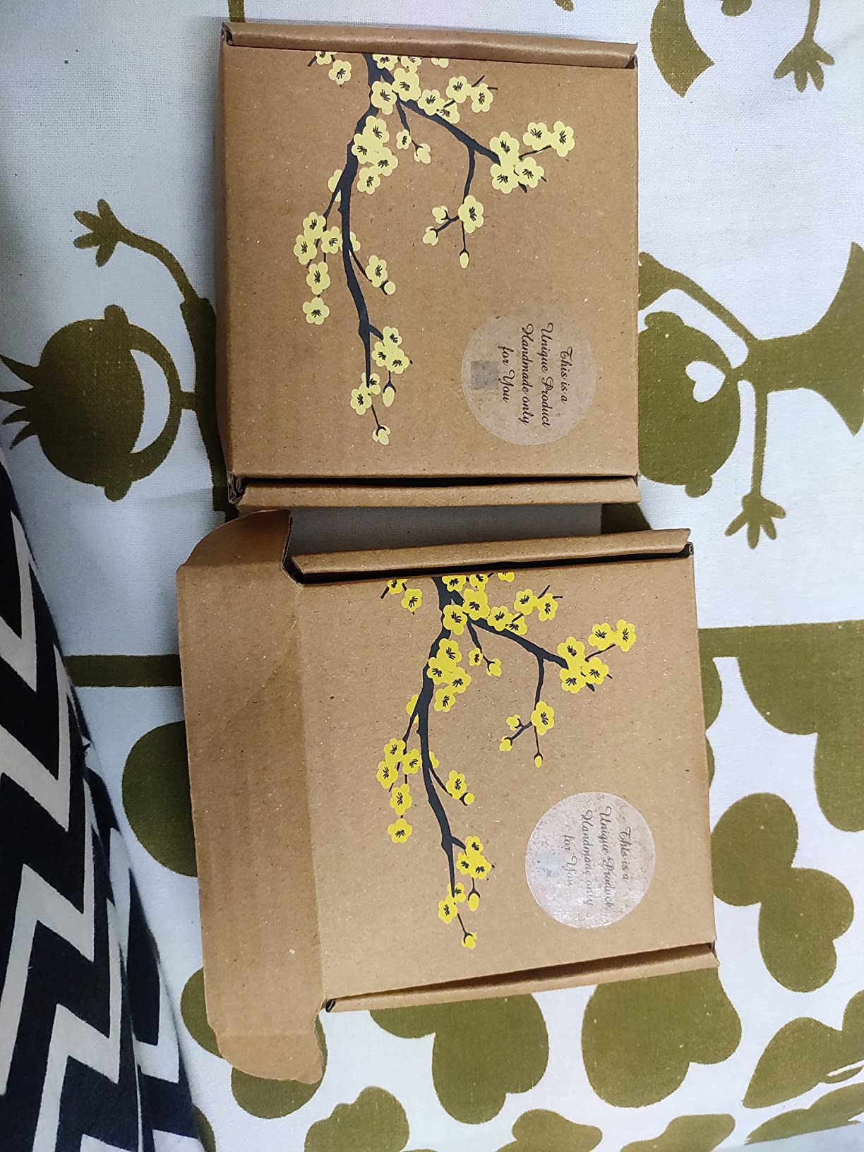 RDKSON'S Printed Yellow Floral Design Corrugated Box for Chocolate ...