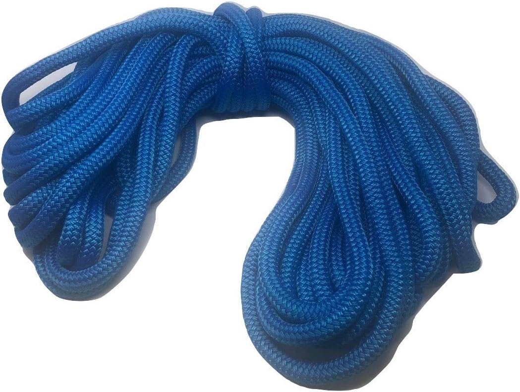 Amazon.com: 1/2 Inch by 150 Feet Blue Double Braid Nylon Rope : Sports ...
