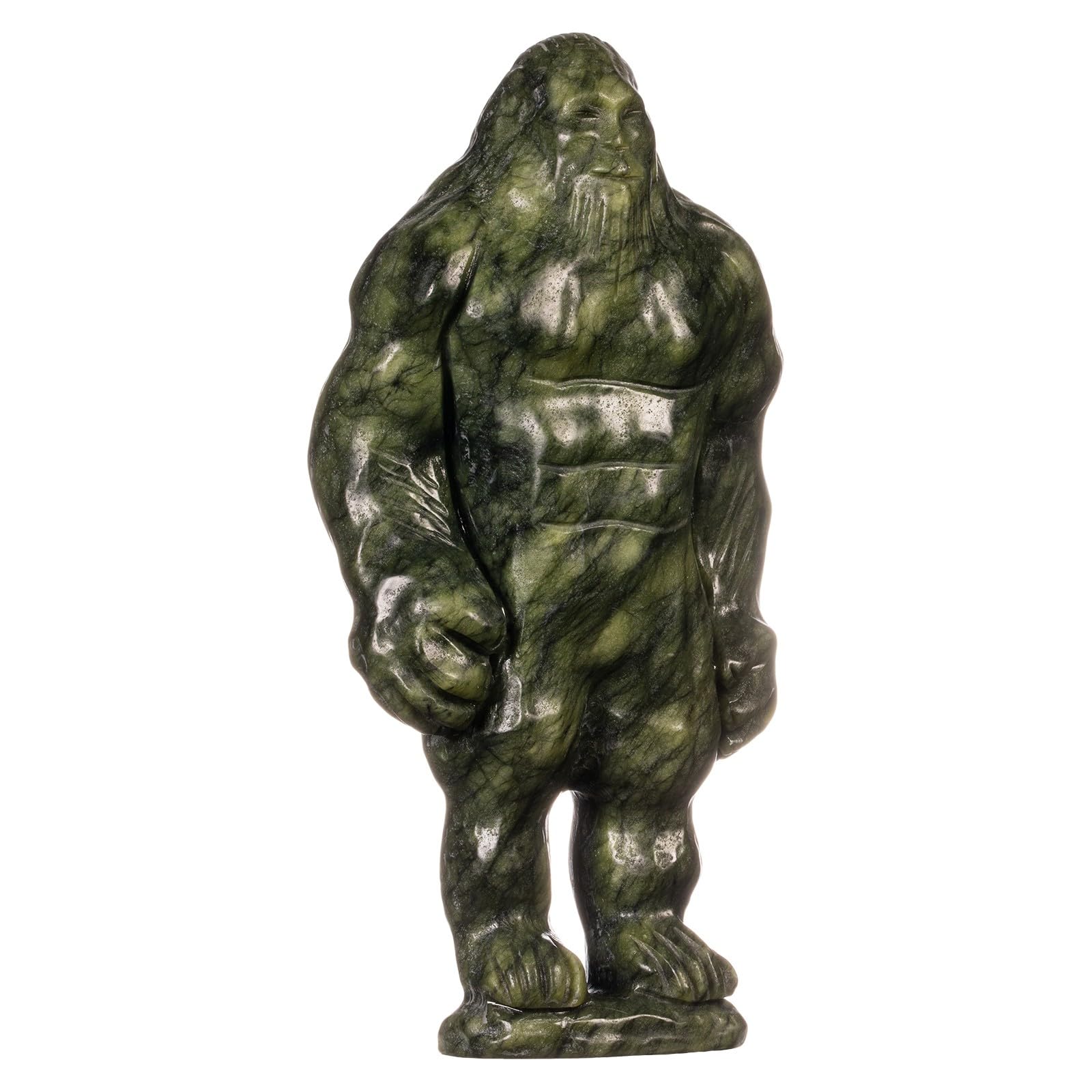 Amazon.com: SUNYIK Green Jade Carved Gorillas Statue Figurine, Natural ...