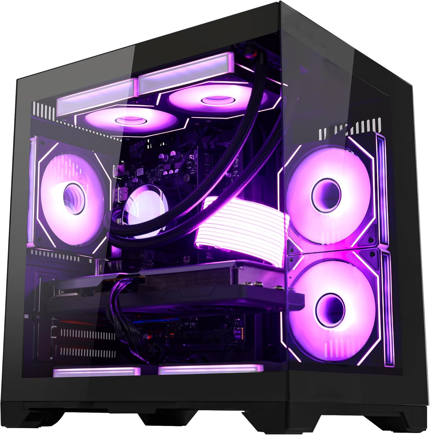 Amazon.com: HELLOLAND Gaming PC Desktop-AMD Ryzen 7 5700X 3.4 GHz-RTX ...