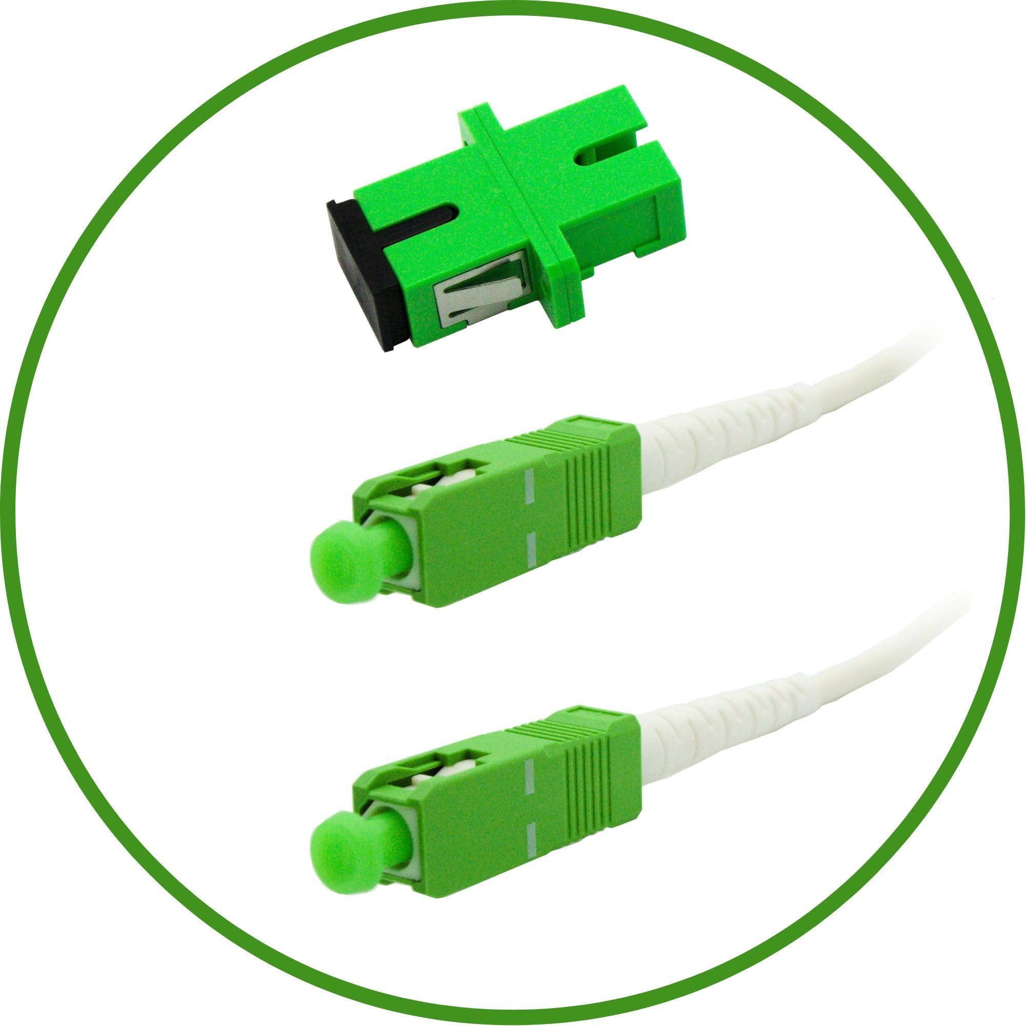 Amazon.com: SM SC/UPC to SC/APC Fiber Optic Patch Cable, Armored Single ...