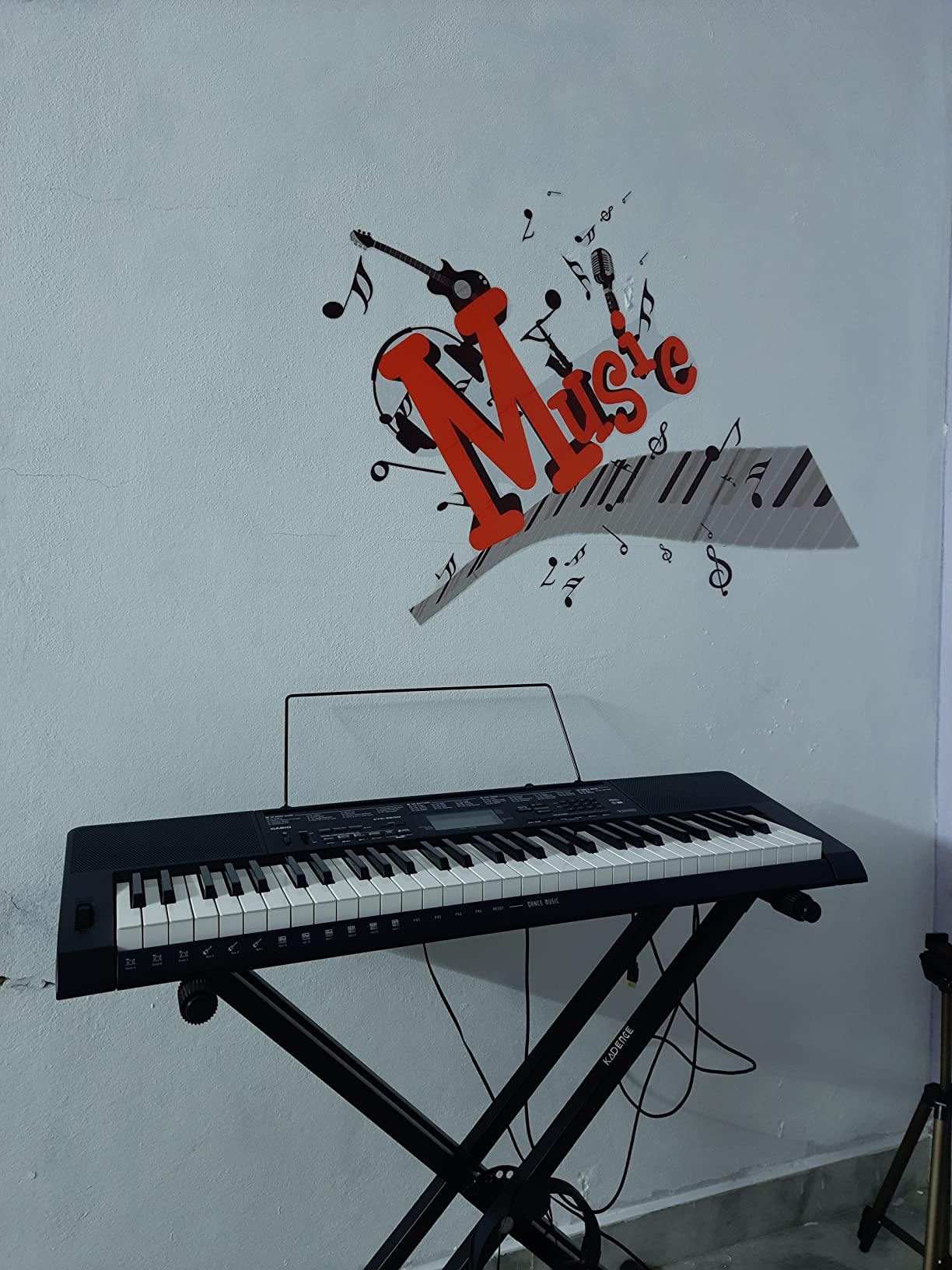 Decals Design 'World of Music with Musical Notes and Guitar' Wall ...