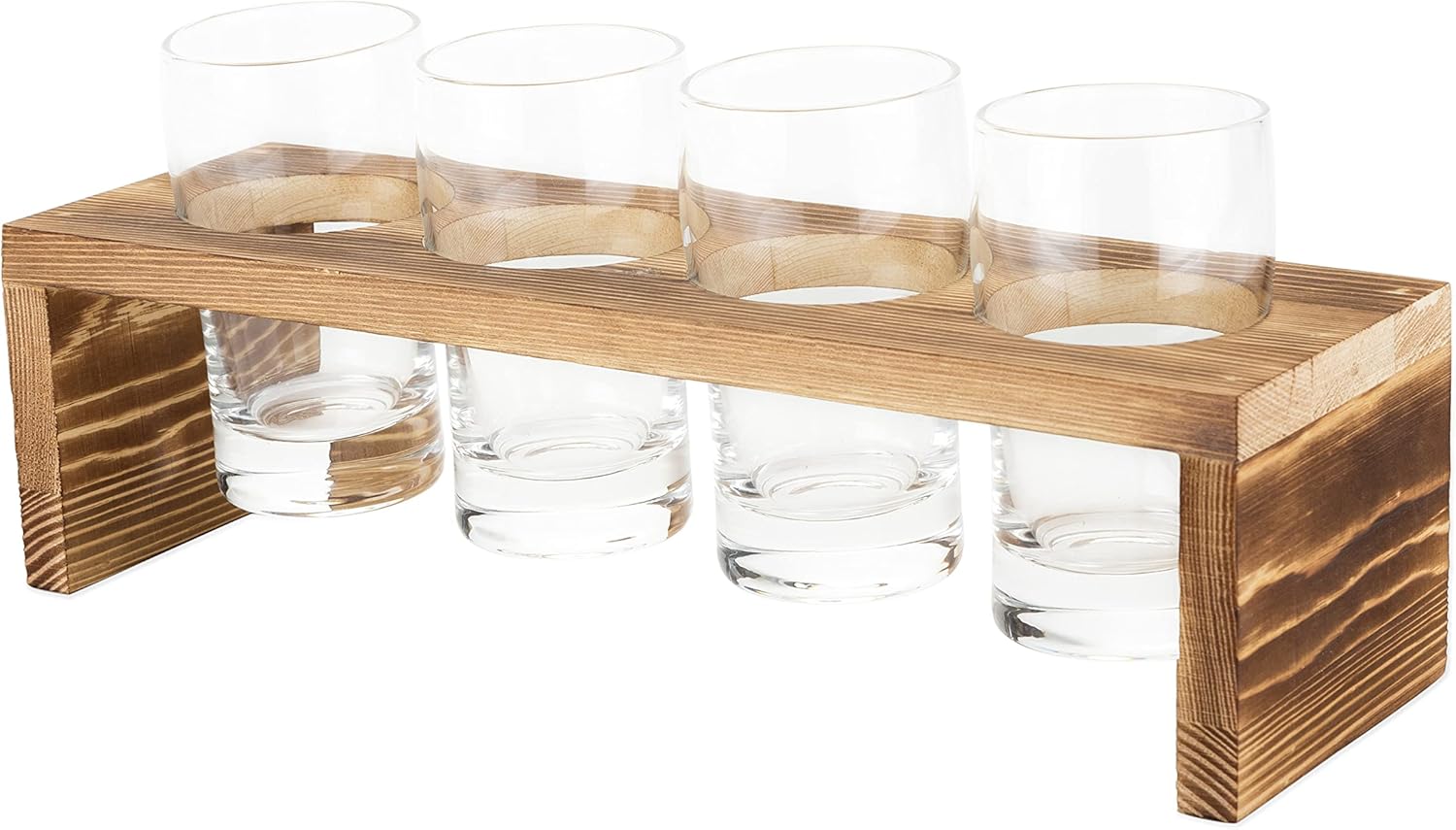 Amazon.com | True Beer Flight Set, Tasting Glasses, Wooden Flight Board ...