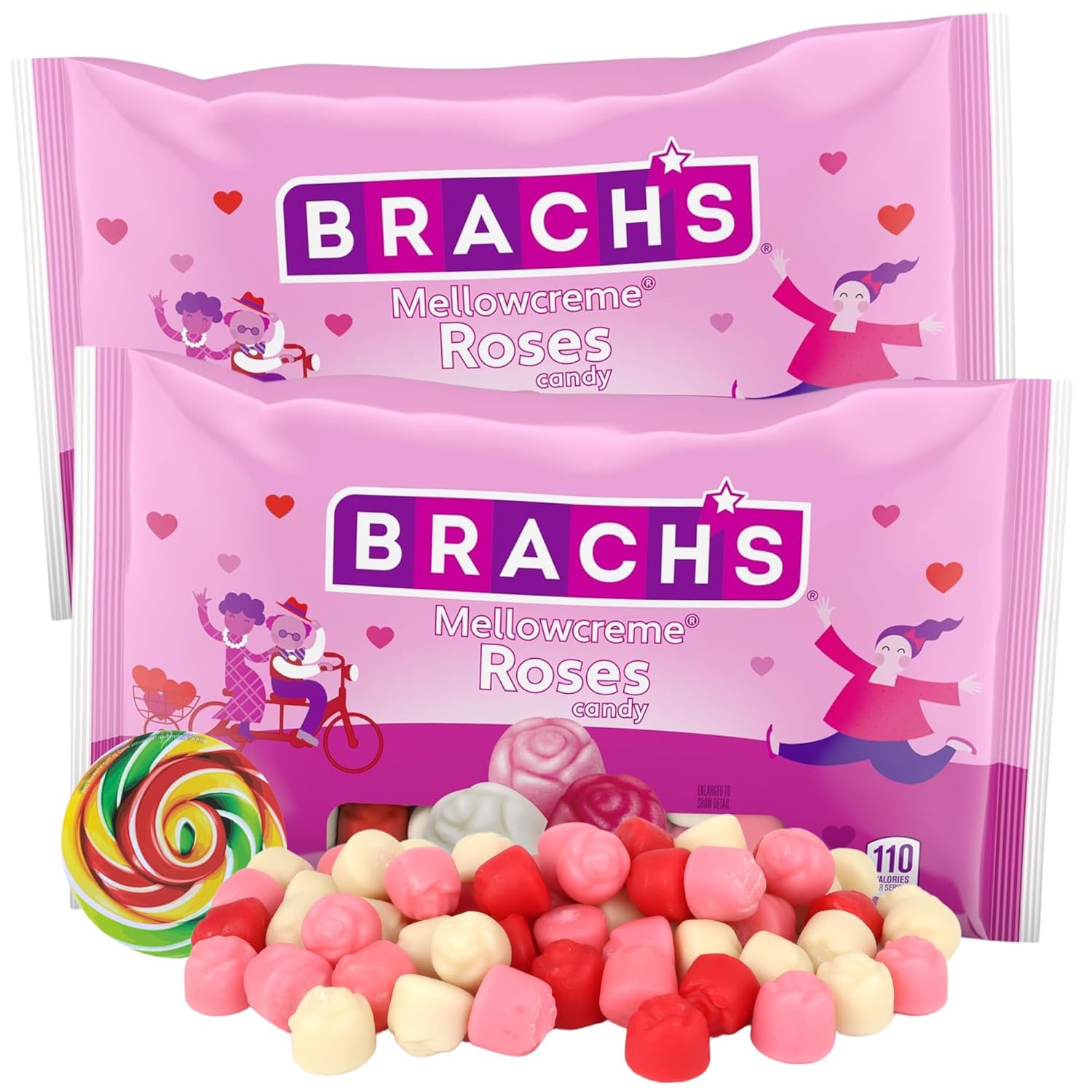 Amazon.com: Sweetzo Valentine’s Day Candy Bundle with Mellowcreme Roses ...