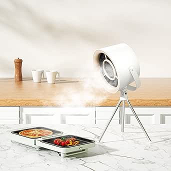 Mihoho Portable Cooker Hood with Replaceable Filter, Desktop Extractor ...