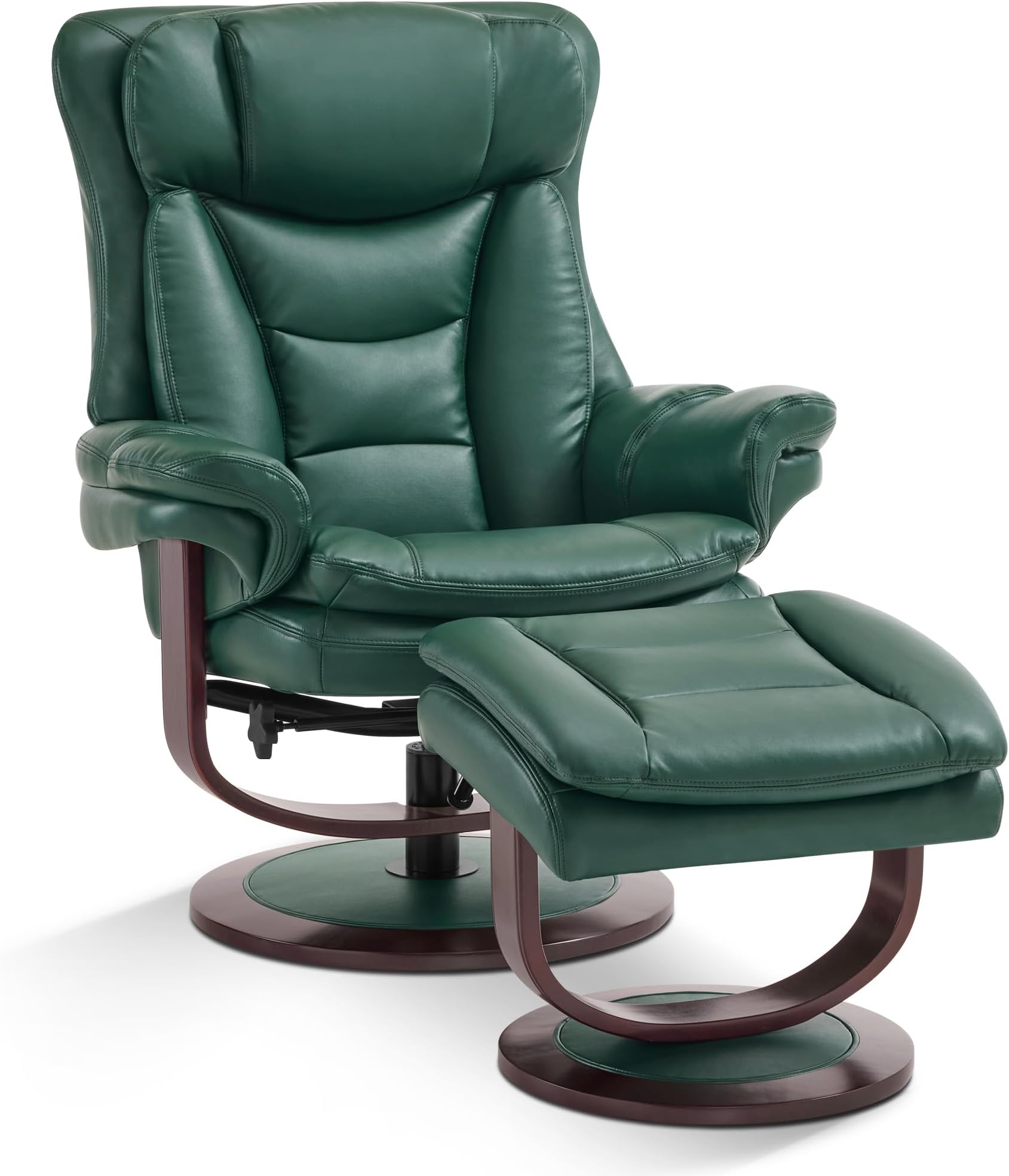 Amazon.com: MCombo Swivel Recliner with Ottoman, Reclining Chair with ...