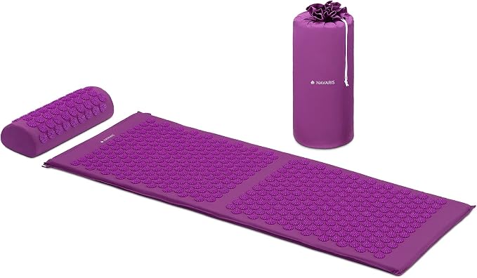 Navaris Tapis Acupression avec Oreiller - Kit Matelas Coussin ...