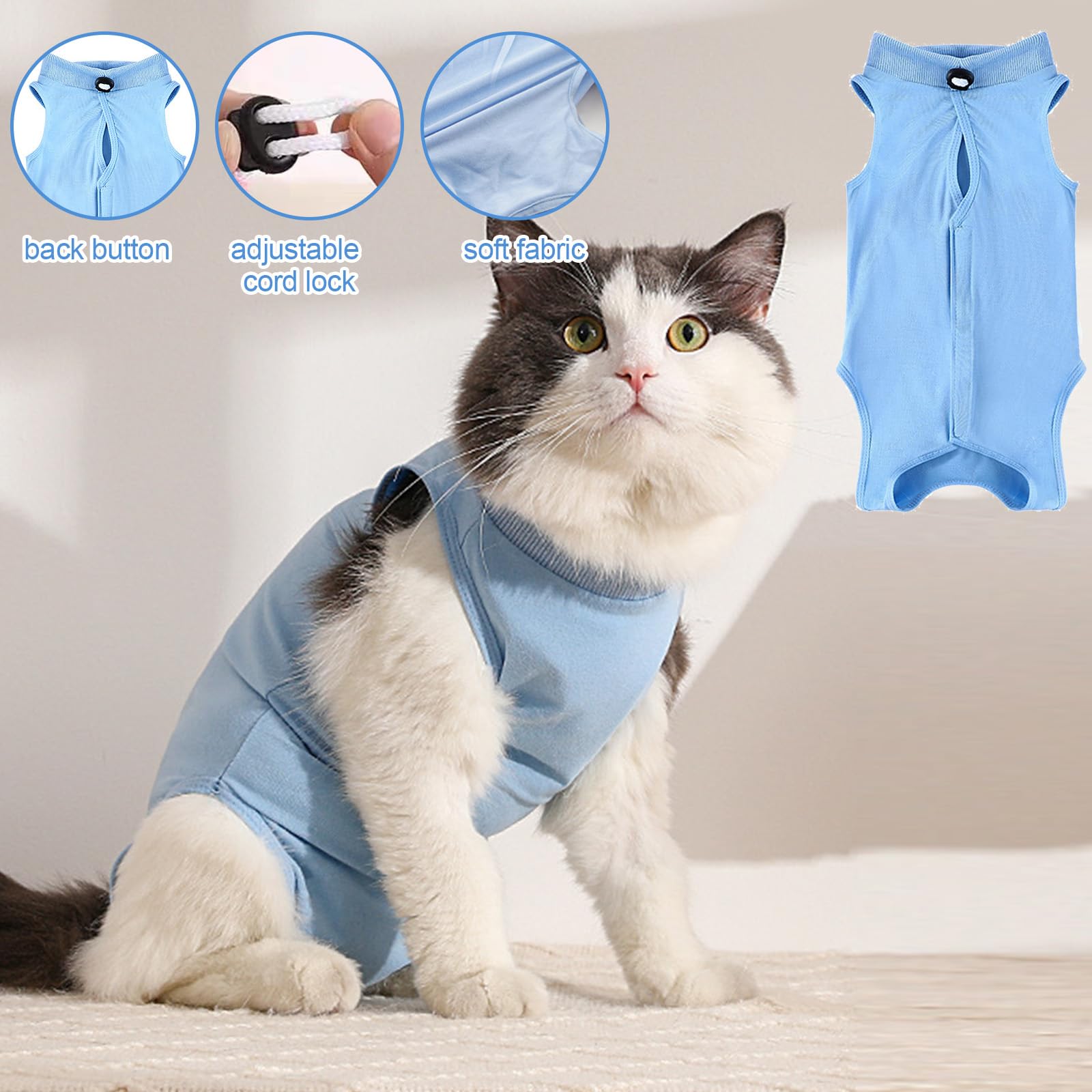 Cat Recovery Suit Cat Surgical Recovery Suit Professional Cat Bodysuit ...