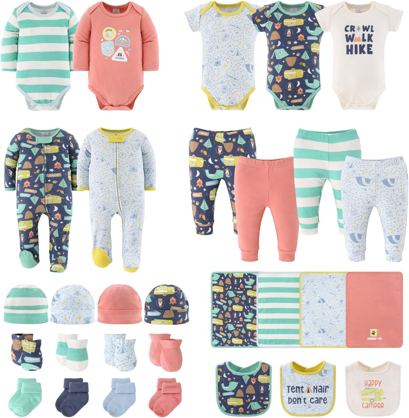 Amazon.com: The Peanutshell Baby Layette Gift Set for Boys or Girls ...