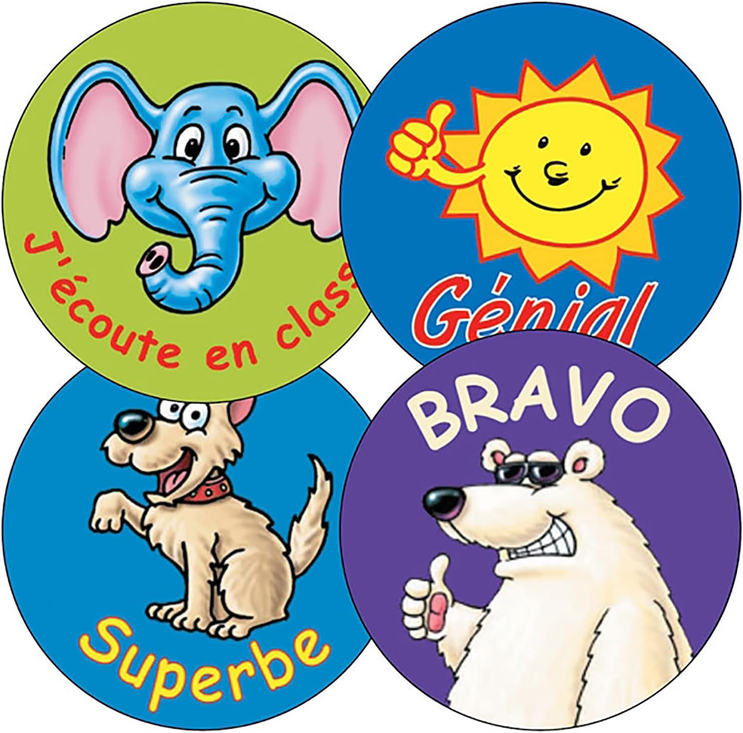 SuperStickers French Praise Stickers - Bumper Pack (1240 Stickers ...
