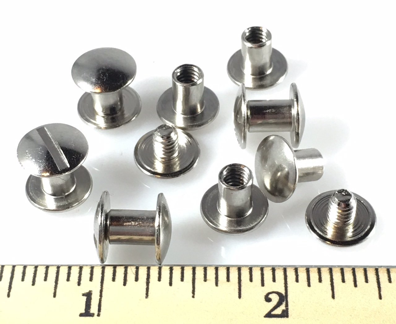 Amazon.com: Chicago Screws 1/4" Plain 25 Pcs Np Silver : Industrial ...