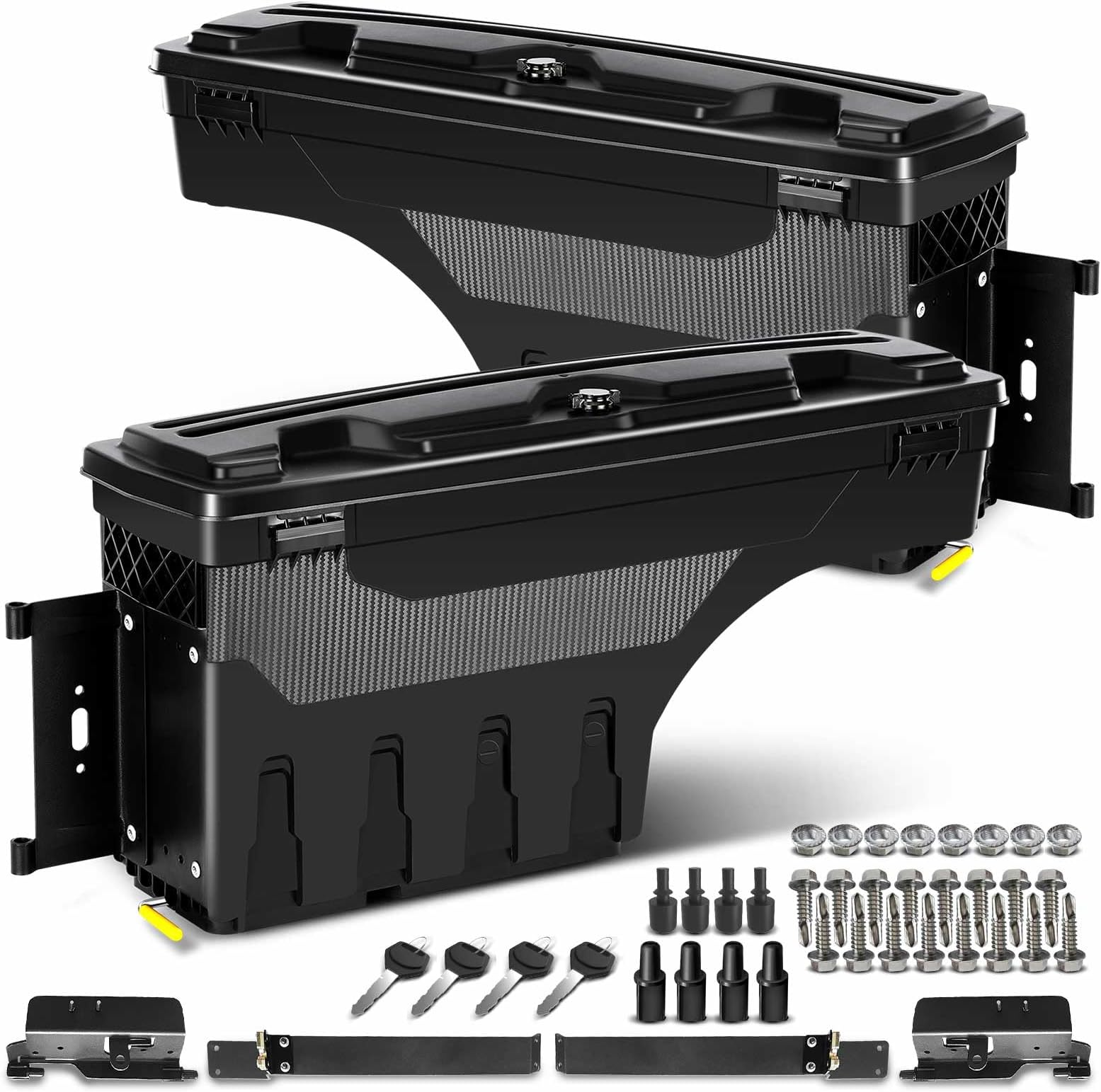 Amazon.com: YHTAUTO Set of 2 Truck Bed Storage Tool box Lockable ...