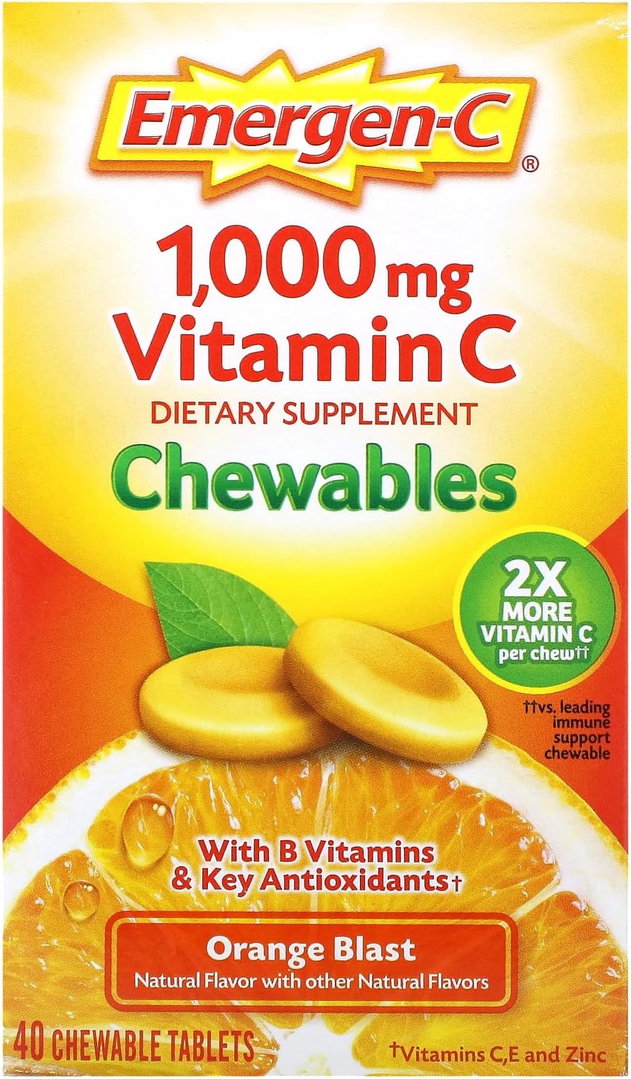 Amazon.com: Daily-C Chewable Vitamin C Strawberry and Orange Candy ...