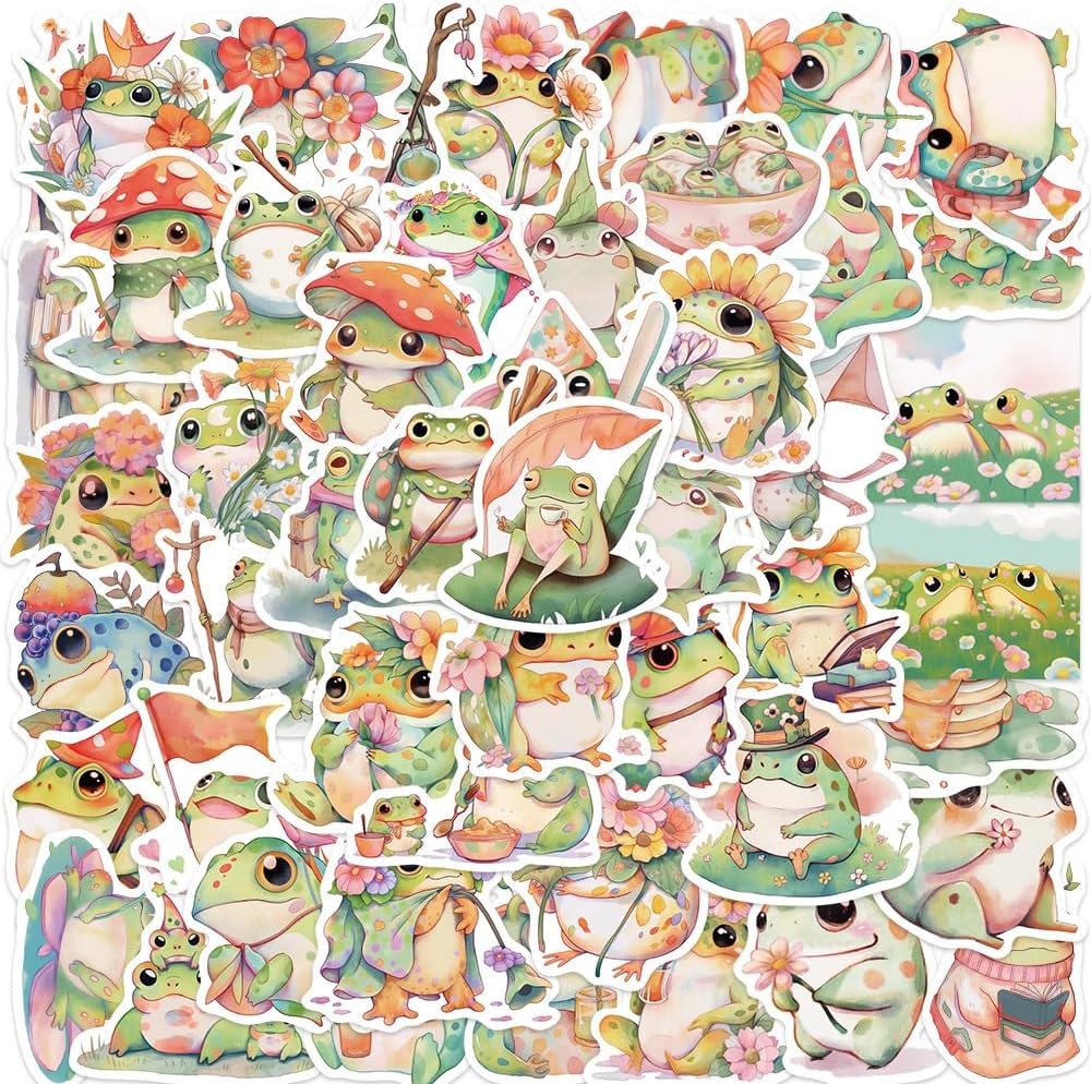 Amazon.com: RAYNAG 3D Cute Peep Frog Funny Car Stickers Truck Window ...