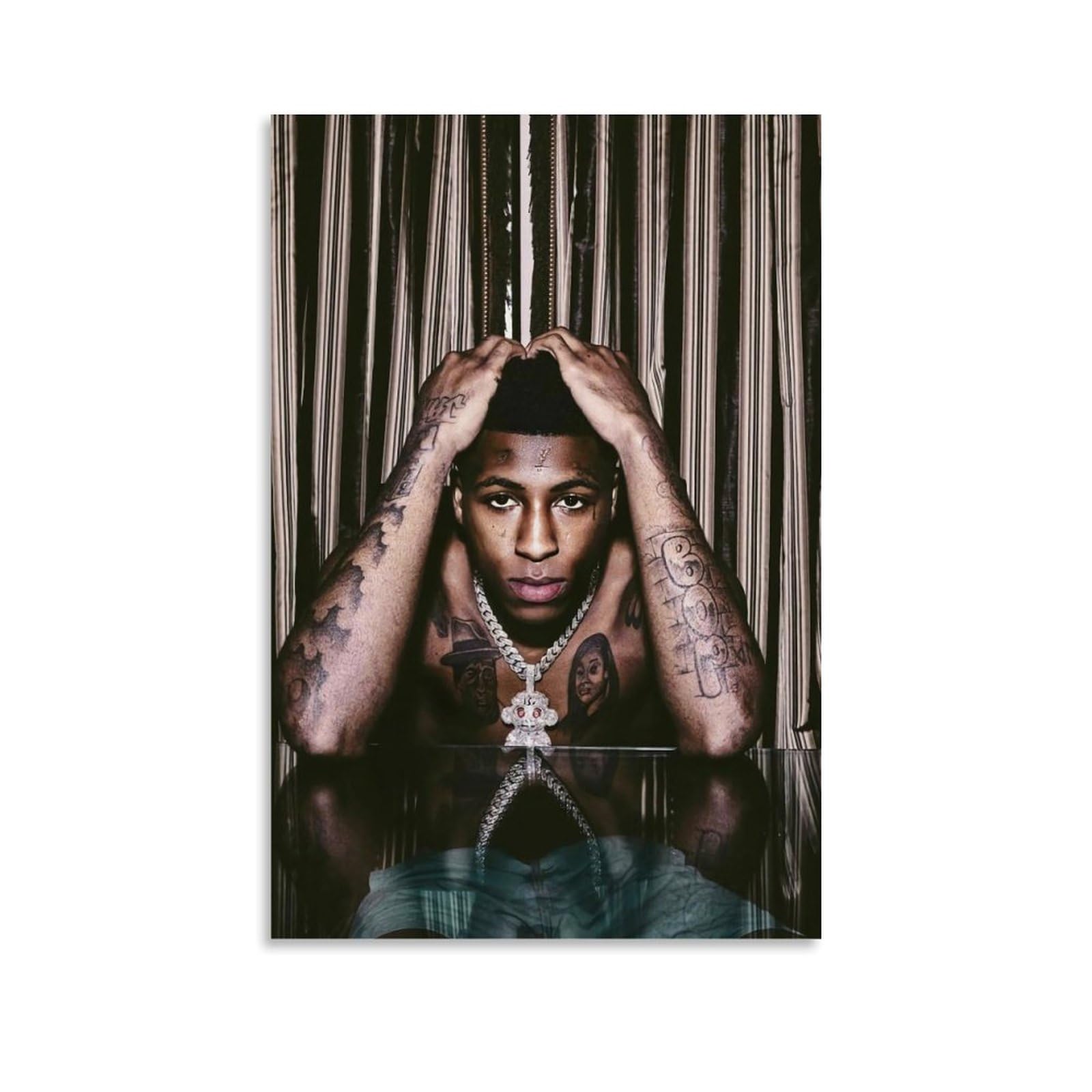 Amazon.com: gvmw Nba Youngboy Photo Poster Poster Music Album Cover ...
