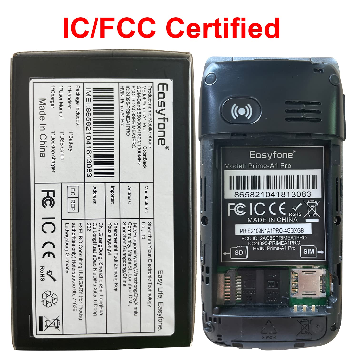 Easyfone Prime-A1 Pro 4G telé...B08FT9KDVR | Encarguelo.com