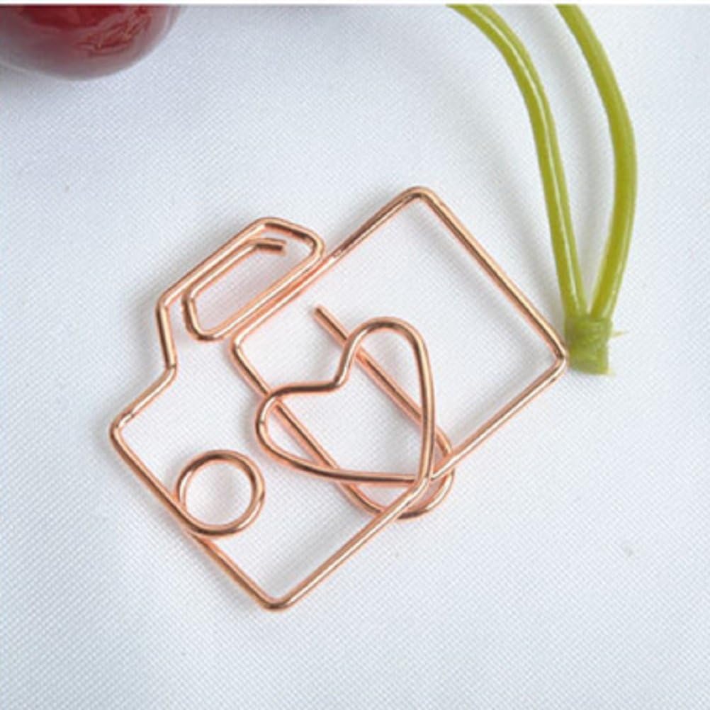 Amazon.com : Shoppingmoon Cute Camera Shaped Paper Clips Metal Note ...