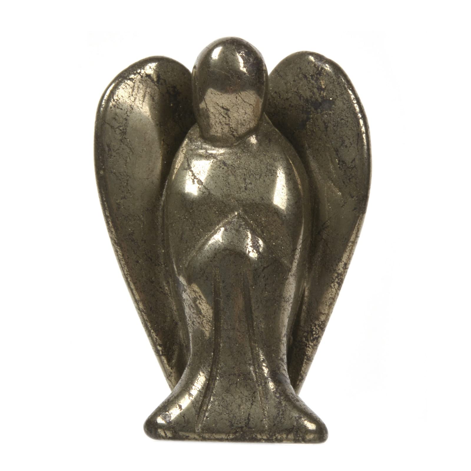 Amazon.com: Justinstones Carved Pyrite Gemstone Peace Angel Pocket ...