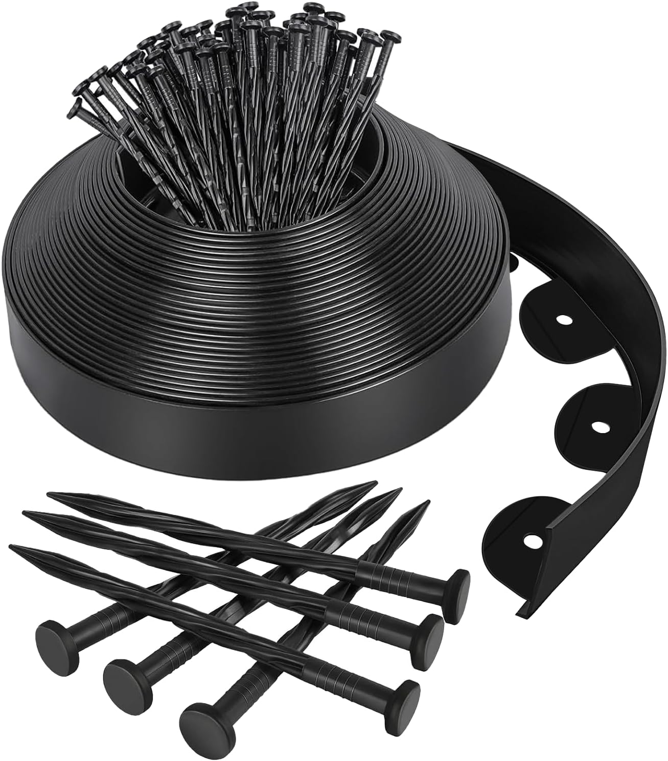 Newthinking Garden Edging Border, 32ft Landscape Edging Dividers with ...