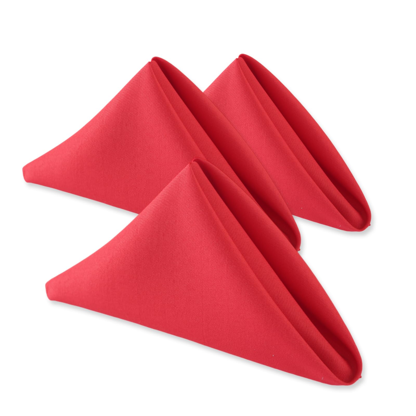 Amazon.com: Craft And Party, Red Cloth Napkins - 12 Pack, 20x20 Inch ...