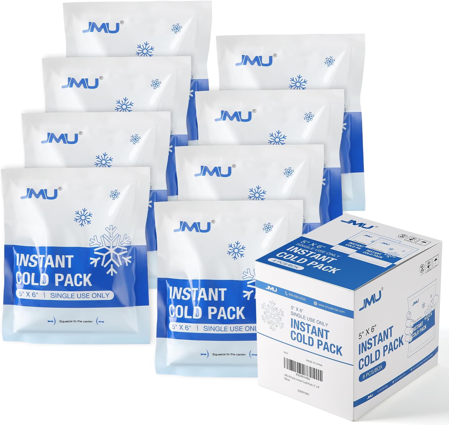 Amazon.com: General Medi Instant Ice Cold Pack (4”x 5.5”) – 25 Packs ...