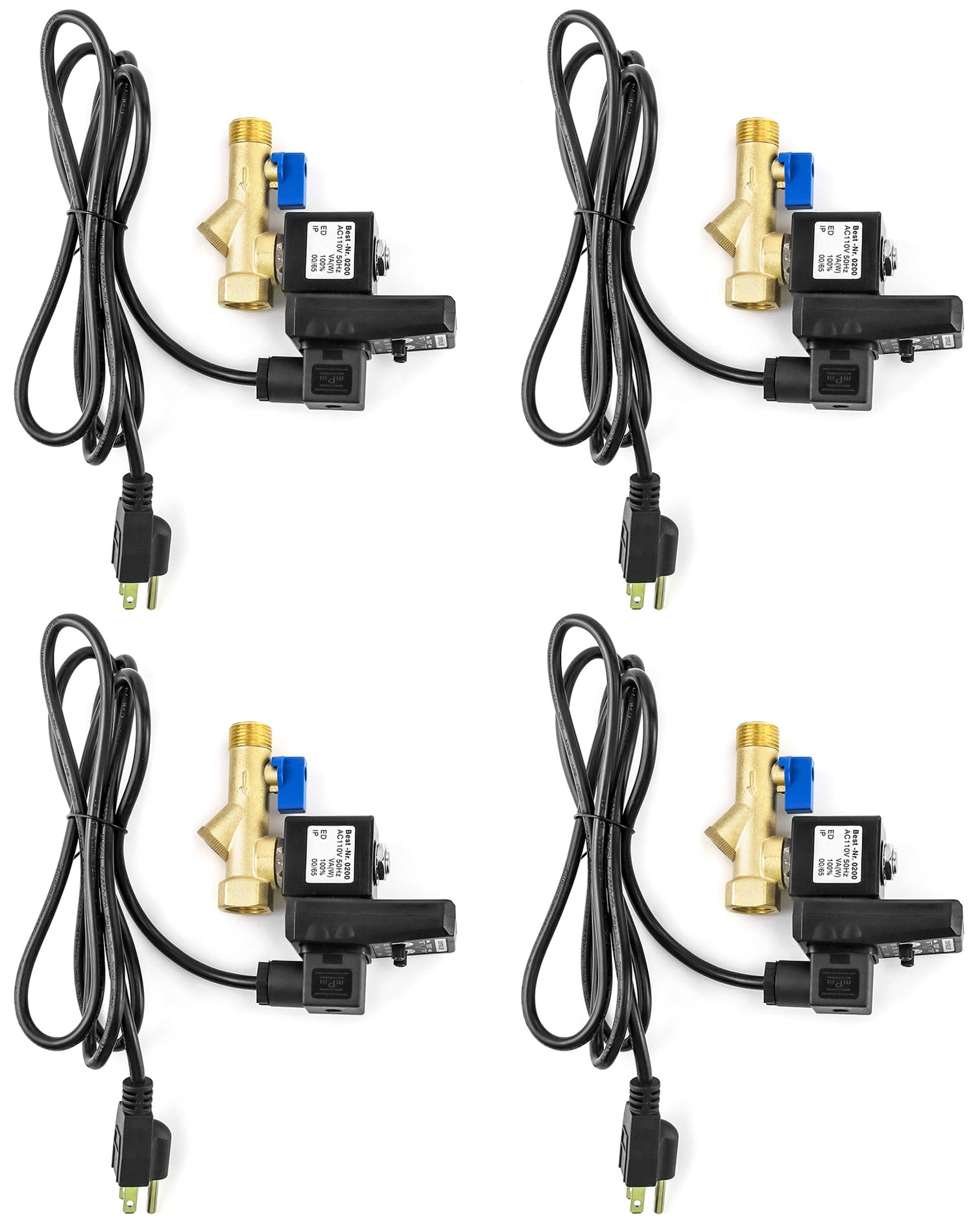 QWORK Automatic Gas Tank Valve with US Plug - 4 Pack Suitable for Gas ...