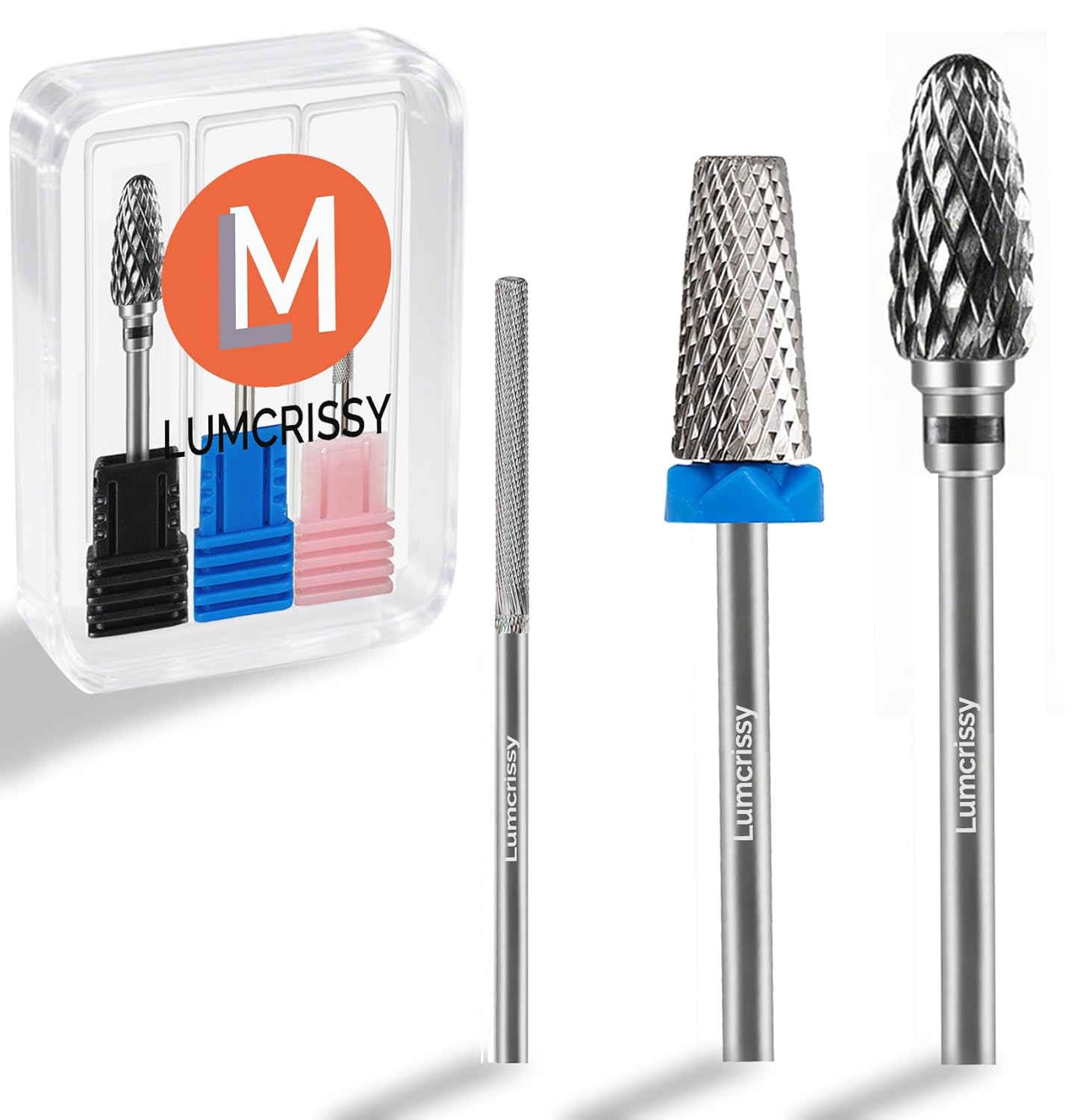 Amazon.com: Lumcrissy 3Pcs Nail Drill Bits Set, 3/32'' YG6X Carbide ...