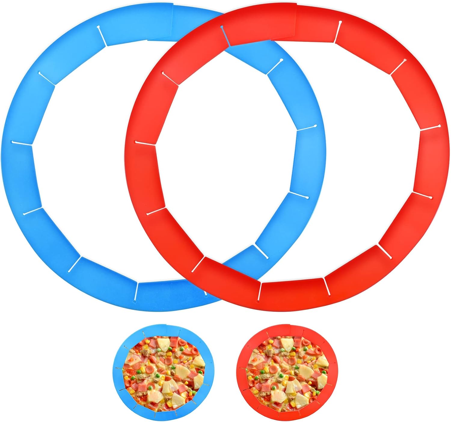 Adjustable Silicone Pie Crust Shield, 2 Pack Pie Crust Covers for Edges ...