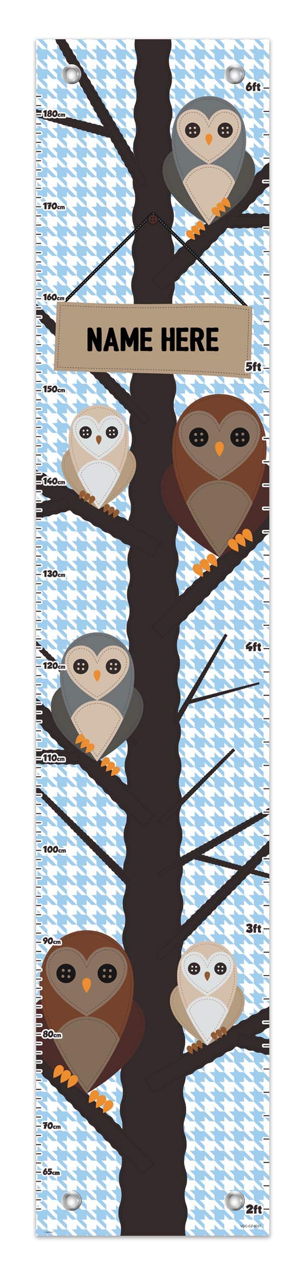 Amazon.com: Owl Growth Chart for Kids Name Here Animal Growth Chart Owl ...