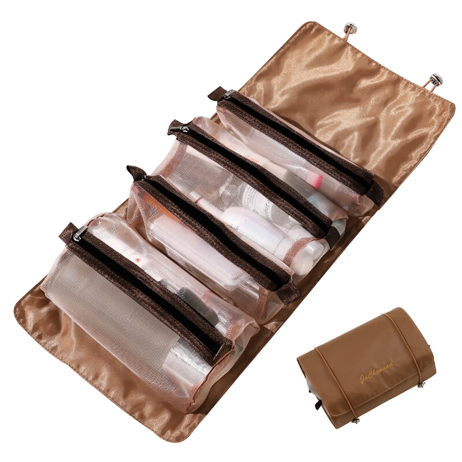 Amazon.com: LumiSyne 4 In 1 Detachable Toiletry Bag Hanging Roll-Up ...