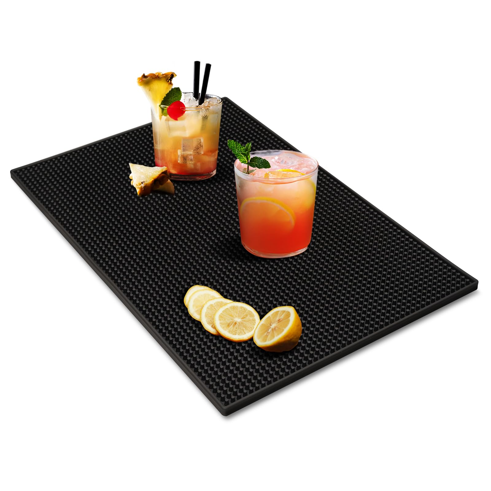 Bar Mat Coffee Mat 18"x12" Rubber Bar Mat Accessories Draining Mat Dish ...