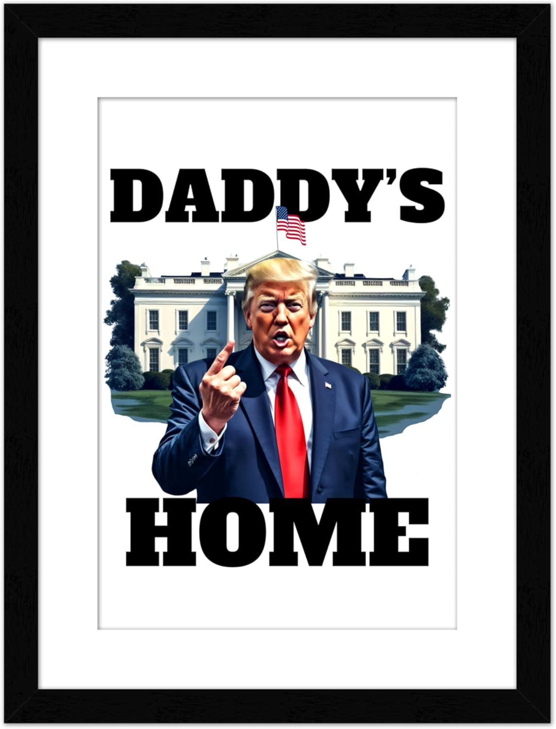 Amazon.com: Donald Trump Portrait Wall Art Poster Framed or Unframed ...
