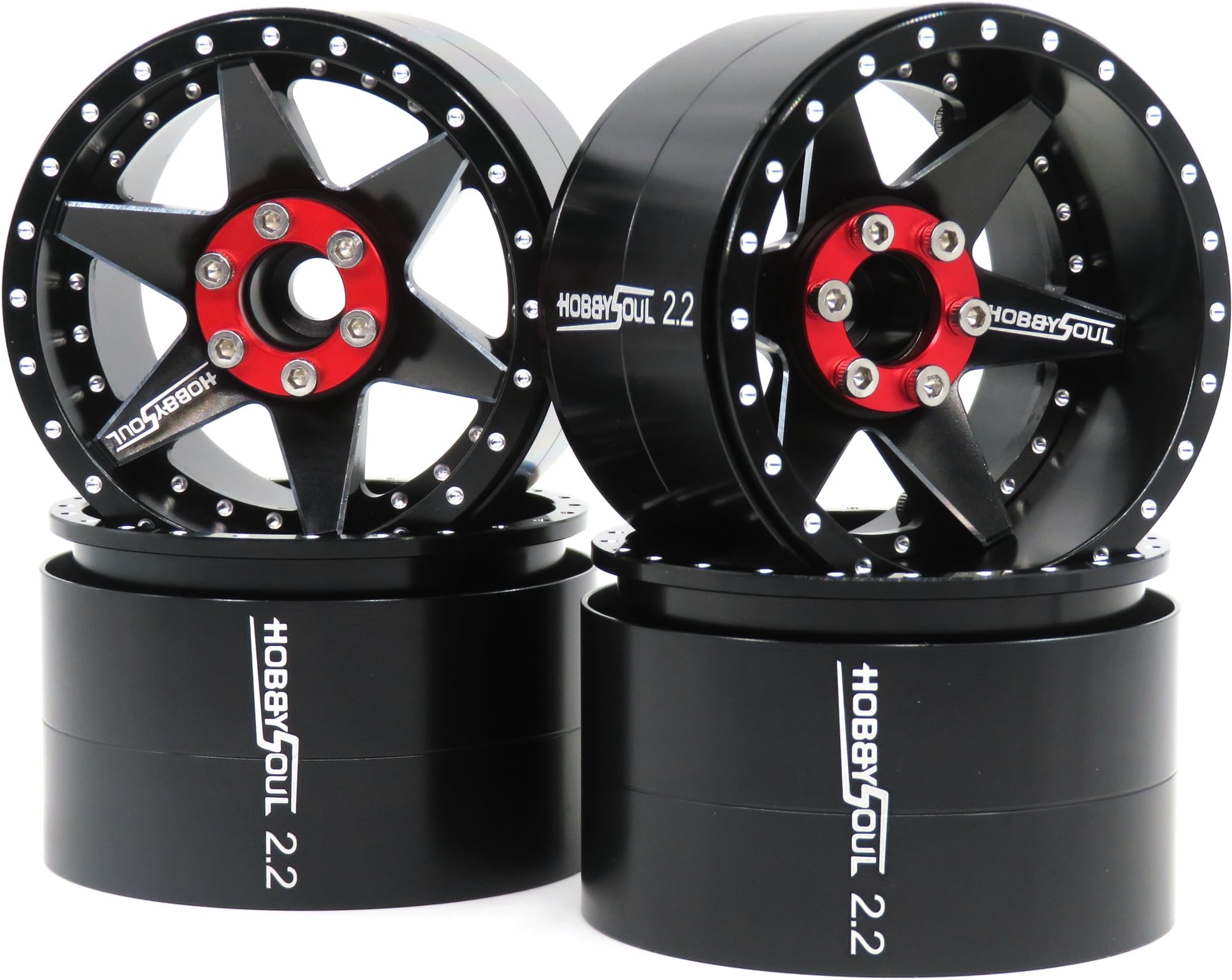 Amazon.com: HOBBYSOUL RC Adjustable 4 Offsets 2.2 Wheels Wide 40mm ...