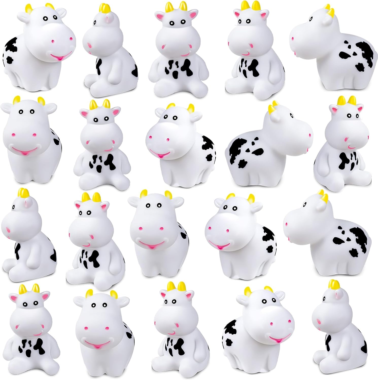 Amazon.com: Rubber Cow Bath Toy for Kids, 20Pcs Cute Water Cows Squeak ...
