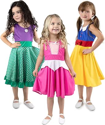 Amazon.com: Little Adventures Trio Fairytale Twirl Princess Costume ...